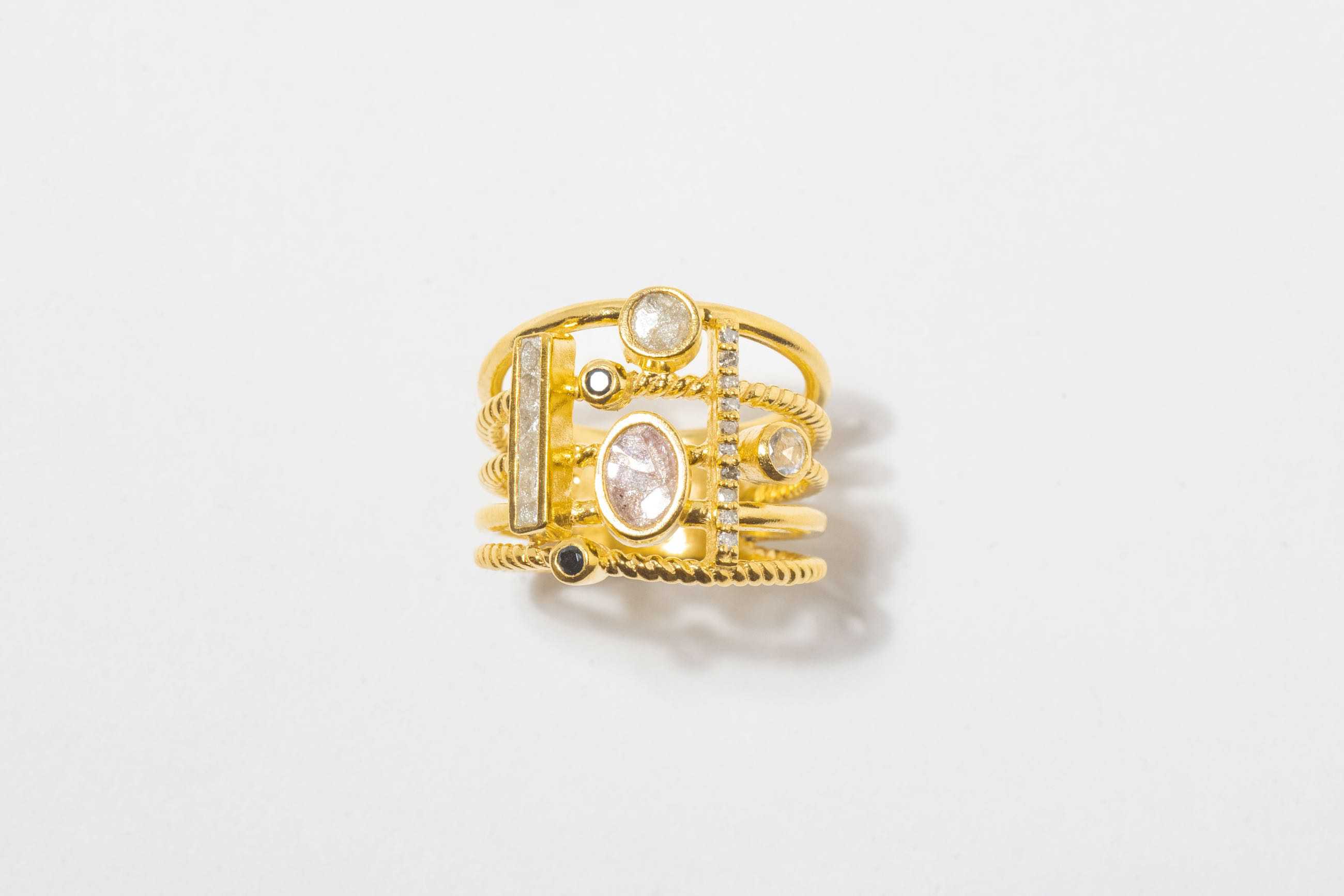 Solis Gold Vermeil Ring Stack