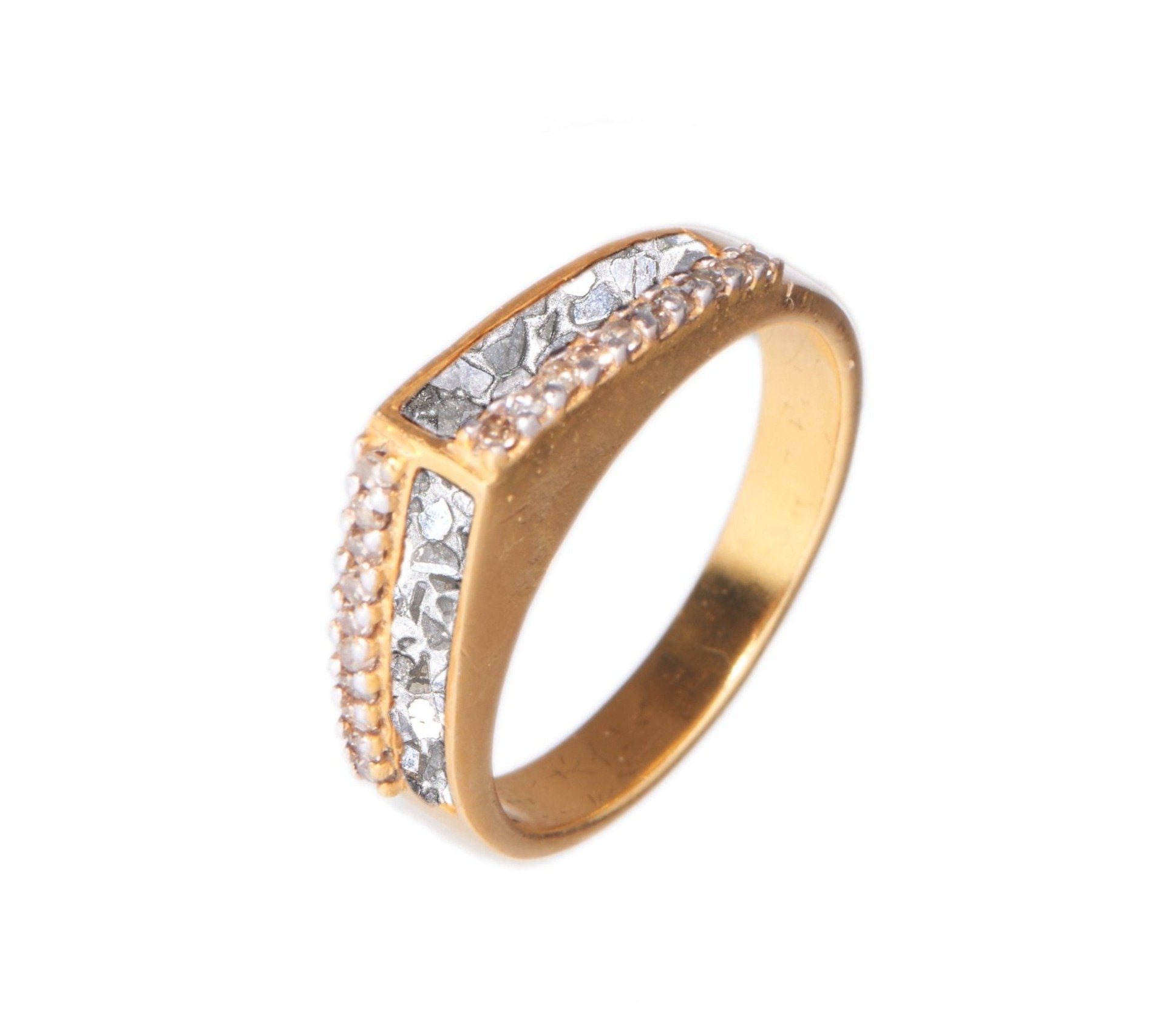 18k Vermeil Gold Arsha Diamonf Mosaic Ring – Shana Gulati Jewelry